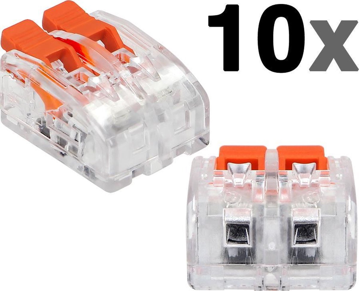 Transparante lasklemmen & push-in connectoren in assortimentsdoos - 65 ...