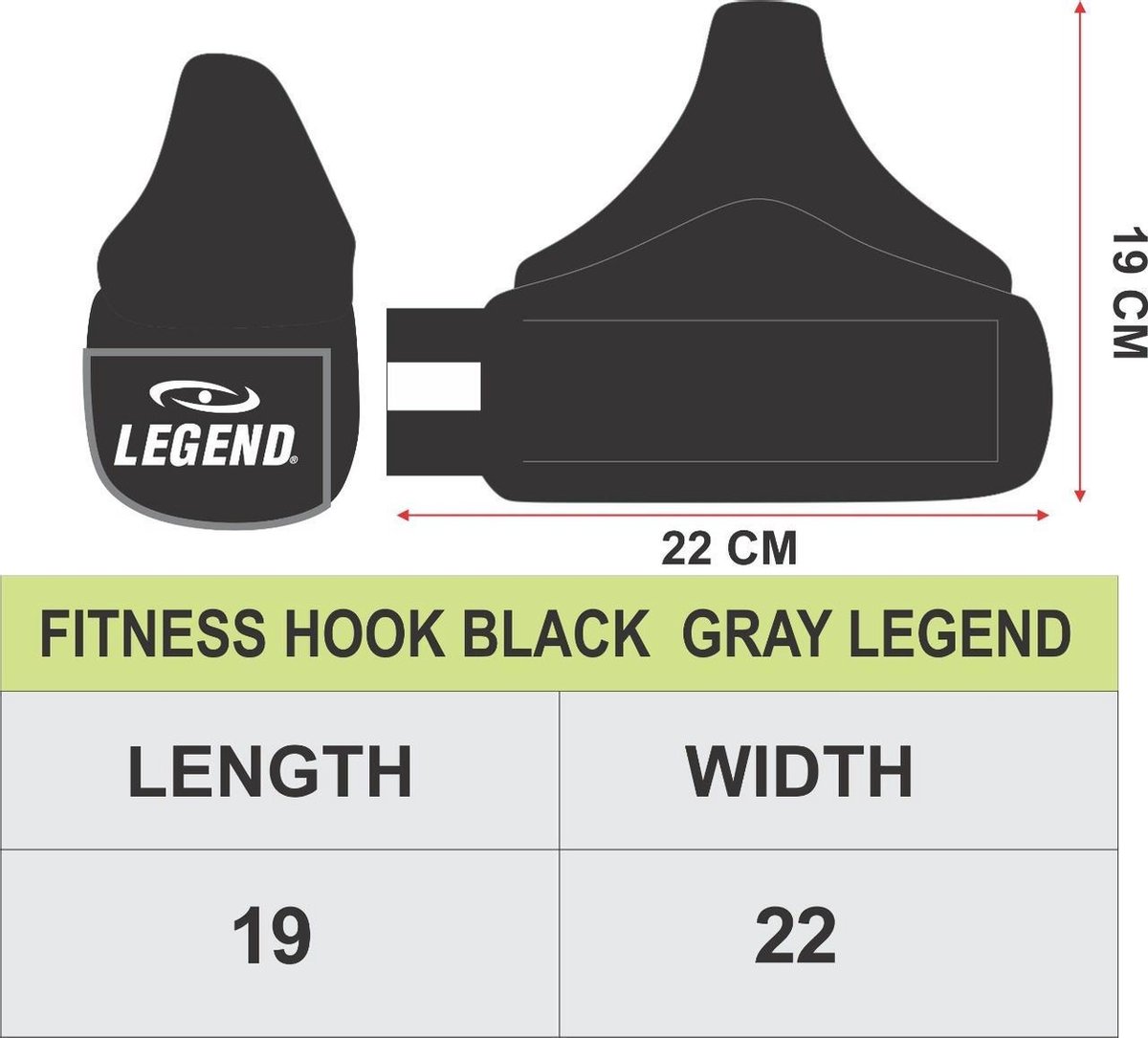 Legend Sports Lifting Hooks Zwart | bol.com