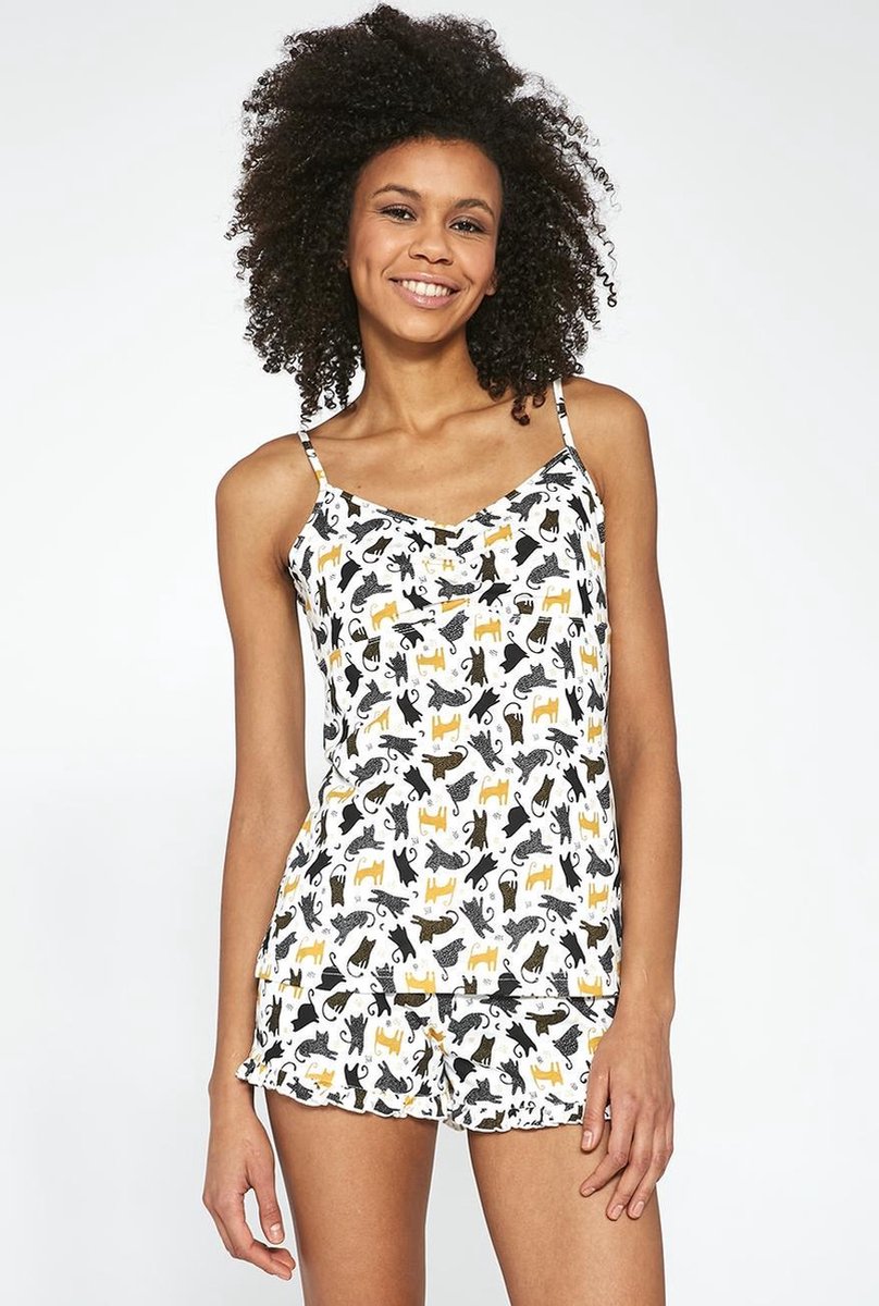 Cornette Katoenen Shortama Dames Volwassenen | Korte Mouw Korte Broek ...