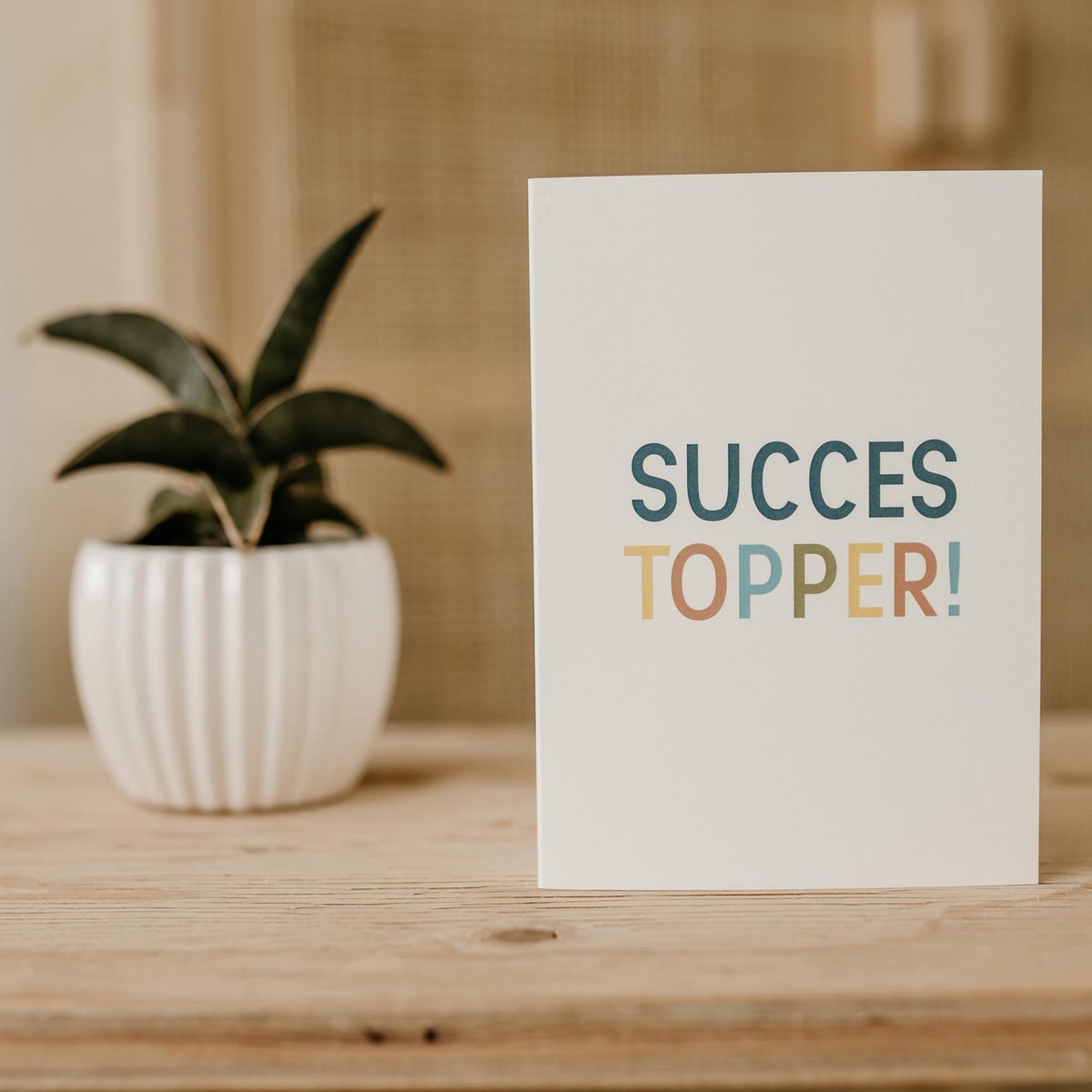 Succes topper! - kaartjes om te versturen - kaartenset - kaartjes ...