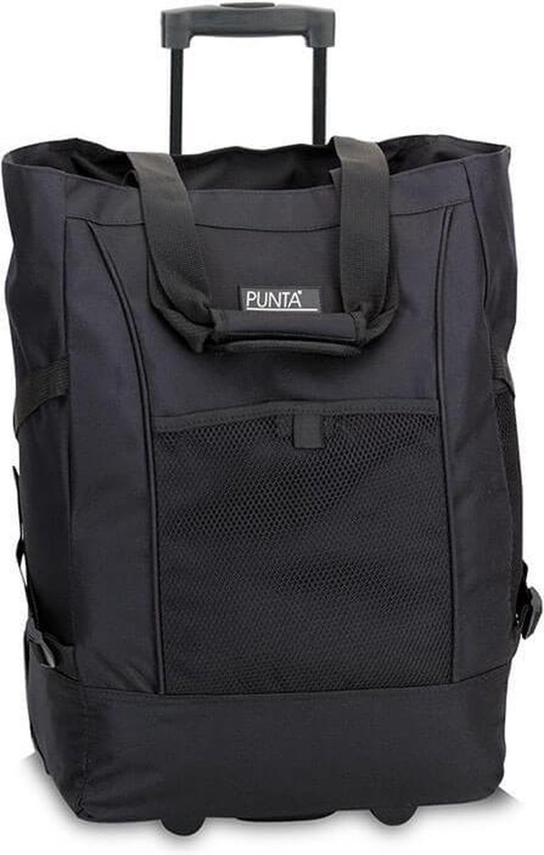 Punta Trolley Shopper Big Wheel Zwart 36 Liter | bol.com