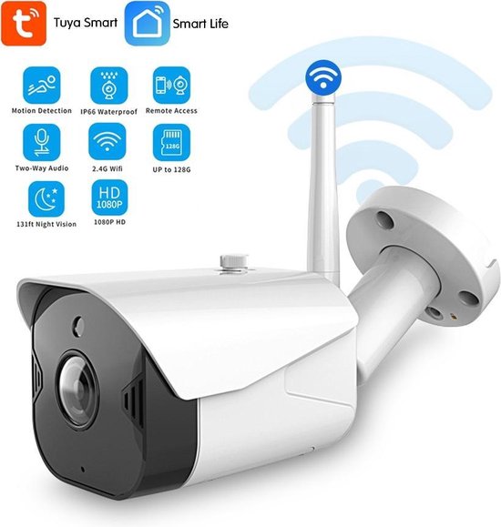 Teceye - Buitencamera Draadloos - Full HD - Waterdicht - Buitencamera met Nachtzicht -... | bol.com