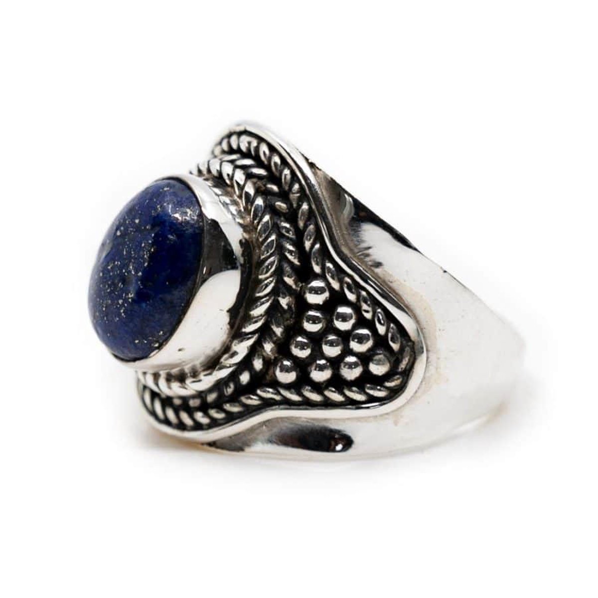 Edelsteen Ring Lapis Lazuli 925 Zilver “Feze” (Maat 17) | bol