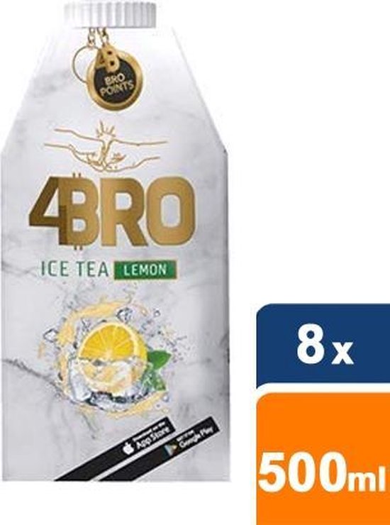 4Bro - Ice tea Lemon - 8x 500ml | bol.com