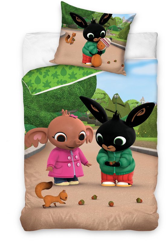 BING Dekbedovertrek groen 140x200 | bol.com