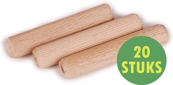 Deuvels | 16x80 mm | 20 stuks | Duurzaam | AMCO | Klussen / Hobby ...