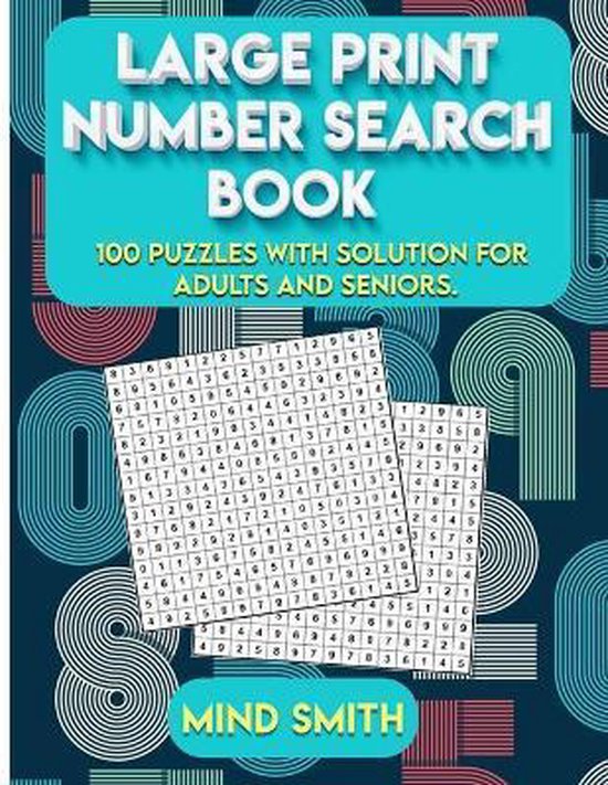 Large Print Number Search Book, Smith Mind | 9798654104977 | Boeken | bol
