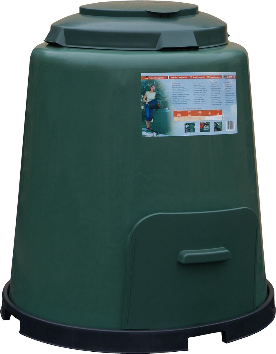Compostbak Eco Groen | Compostvat 280 Liter met Bodem | bol