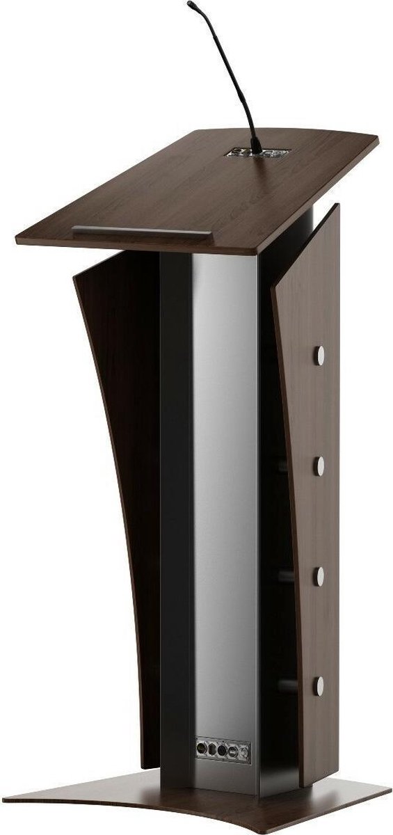 Metalen/hout katheder Armagosa - notenkleur | bol.com