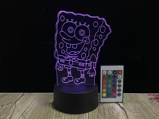 3D LED Creative Lamp Sign Spongebob - Complete Set | bol.com
