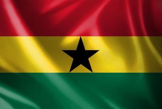 Ghanese Vlag XXL - 150 x 250CM - Stormvlag Ghana - Groot formaat | bol