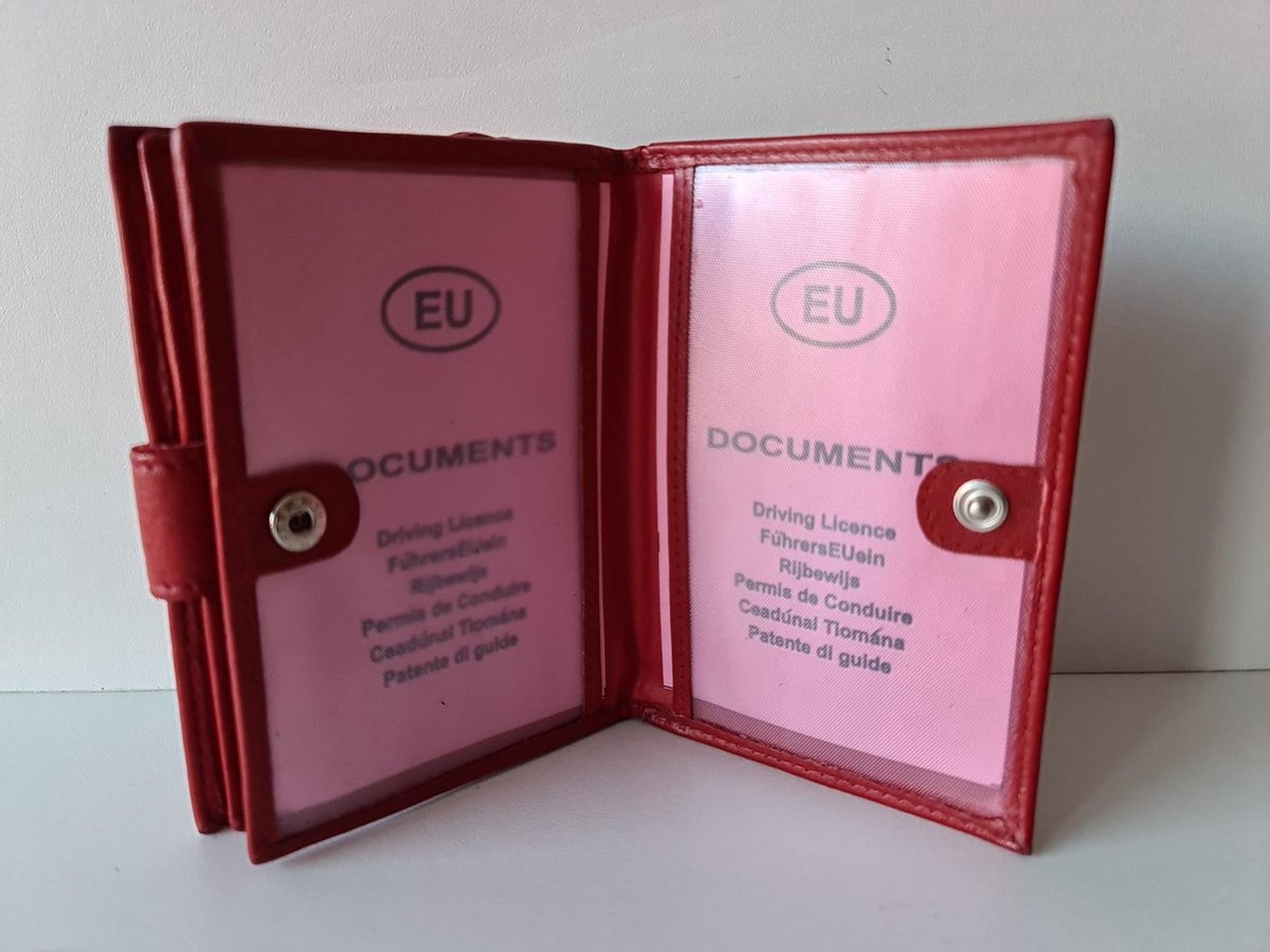 Dames Rits Loop Portemonnee - Simpel - Rood | bol.com