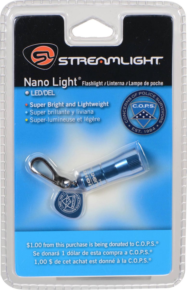 Streamlight Nano Light Blauw (Mini LED Zaklamp) | bol.com