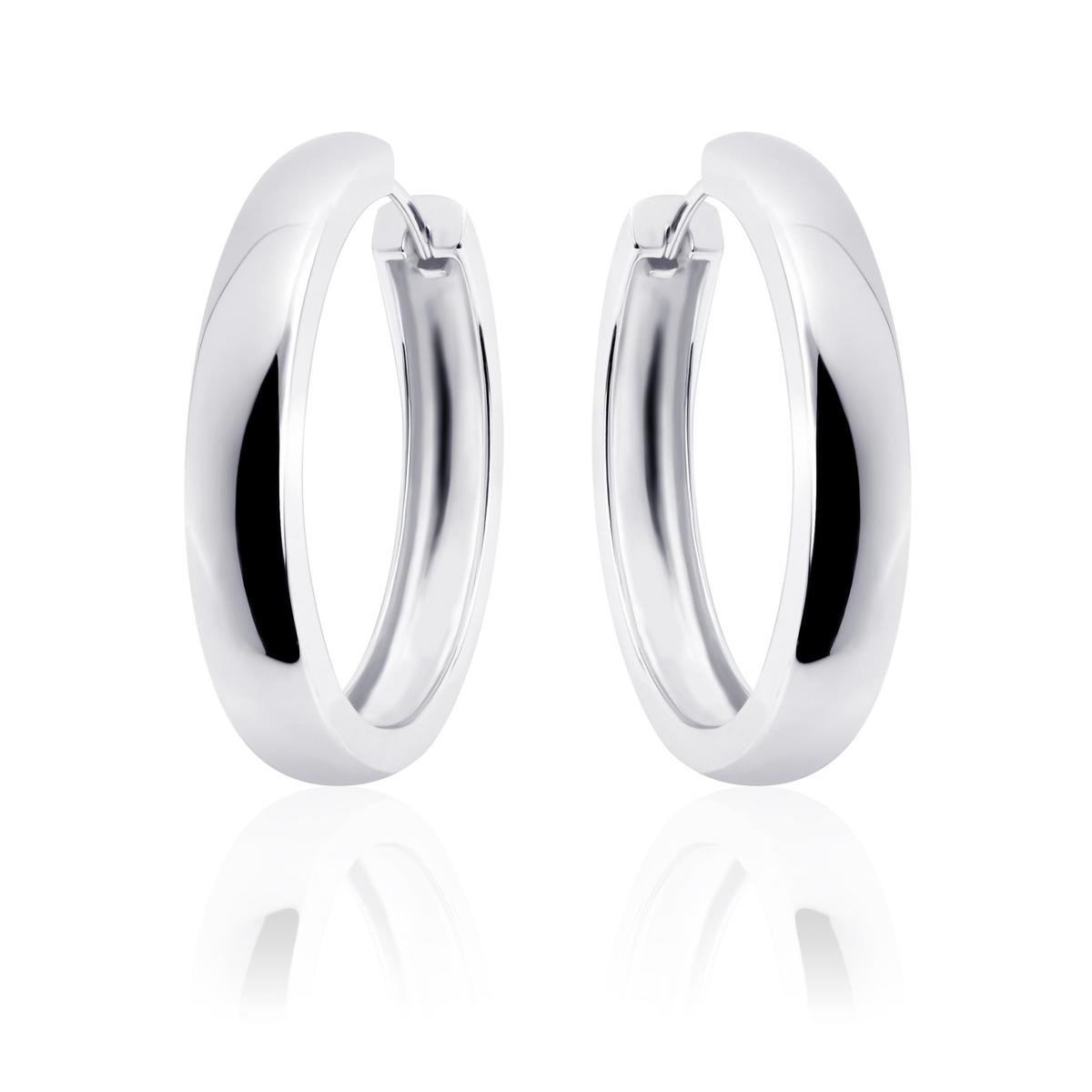 Jewels Inc. - Oorbellen - Oorringen - Half bol glad met schanier - 5mm ...