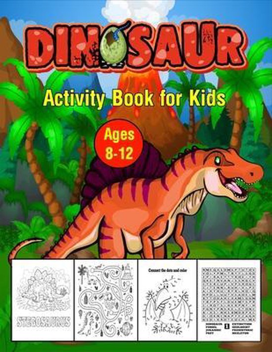 Dinosaur Activity Book For Kids Ages 8-12, Keith Maya | 9798716125940 ...