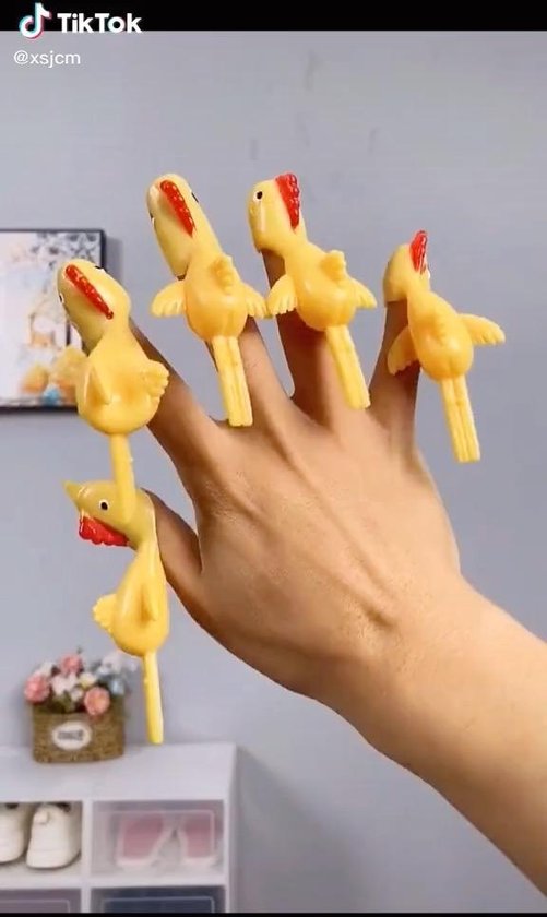 Vinger Katapult Kip - Set Van 4 - Fidget Toys - Turkey Slingshot ...