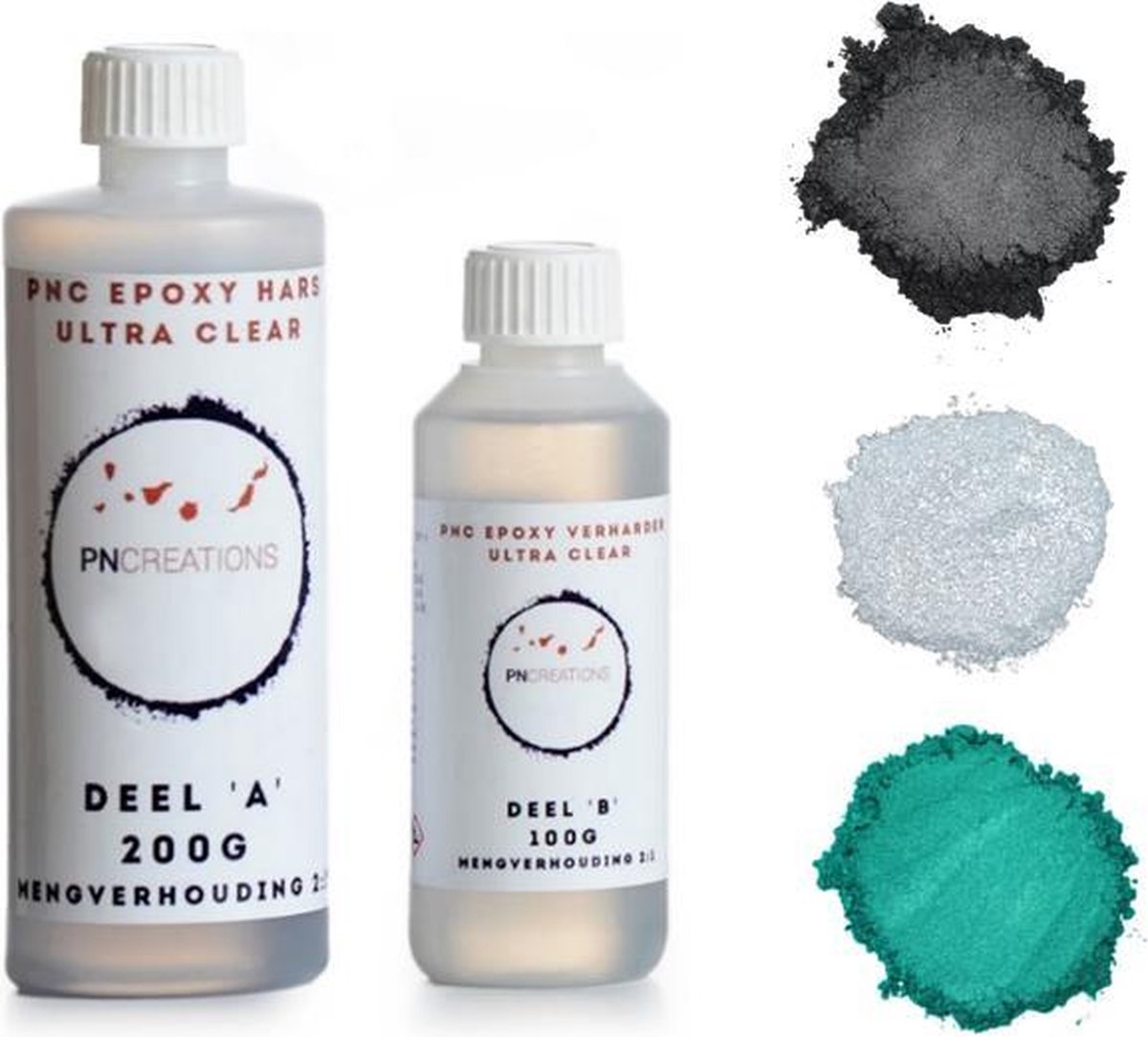 PNCreations Epoxy Ultra Clear Hars + 3 Kleuren | 300 Gram Epoxy Resin ...
