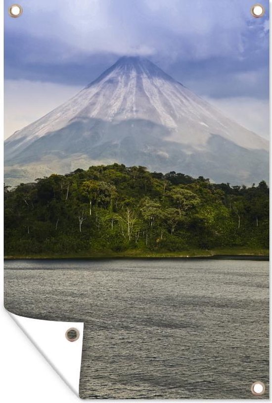 Lac Arenal avec le volcan brumeux Arenal au Costa Rica Poster jardin ...