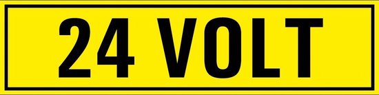 24 volt sticker 60 x 15 mm | bol