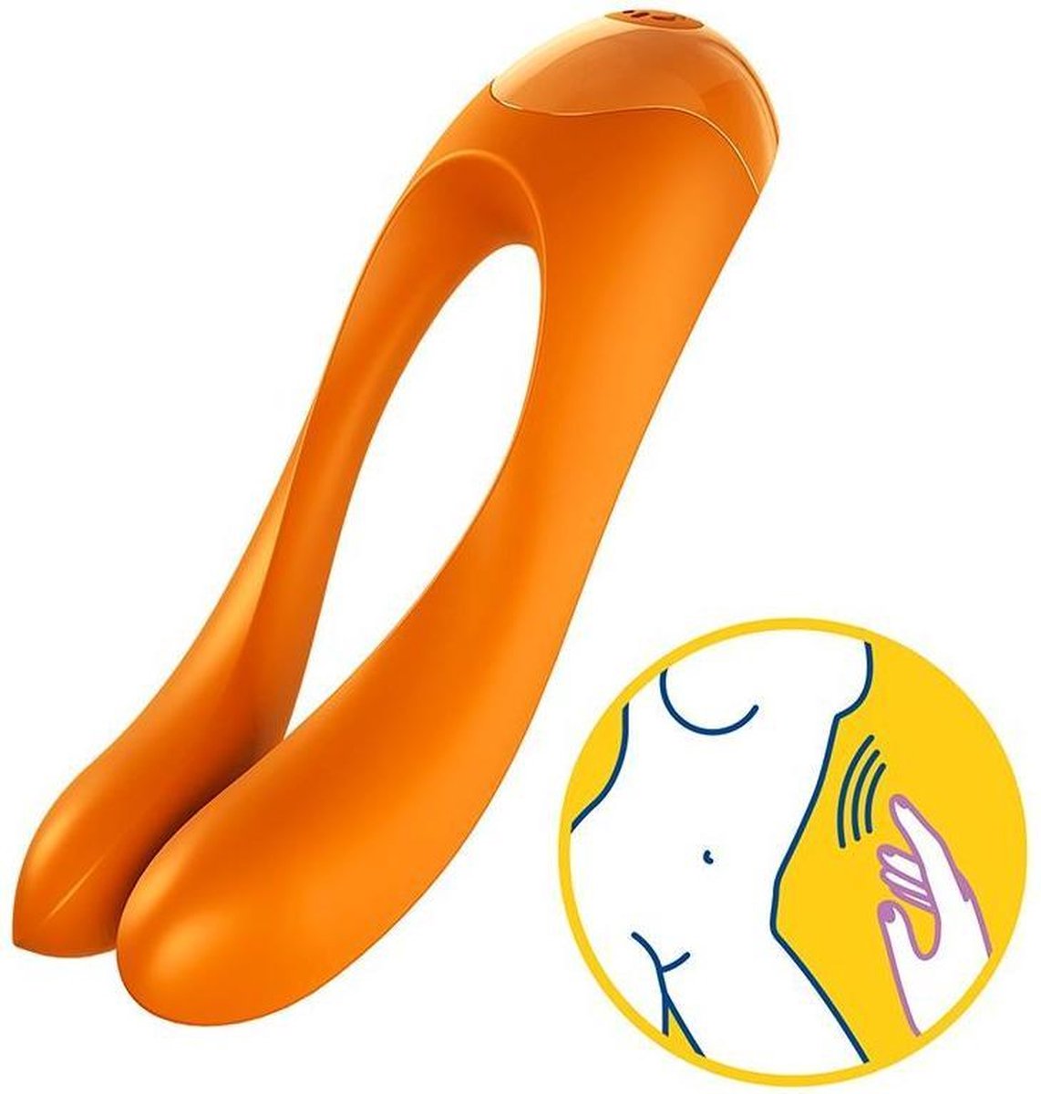 Satisfyer Candy Cane Vingervibrator - Oranje | bol.com