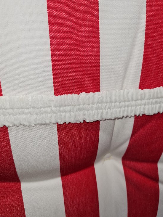 Retro Tuinkussen - Rood/Wit gestreept - 120 x 45 cm | Set van 4 | bol.com