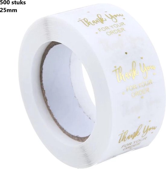 Stickers "Thank you for your order" - Bedrijfs Stickers - Hobby Stickers - 500 stuks... | bol.com