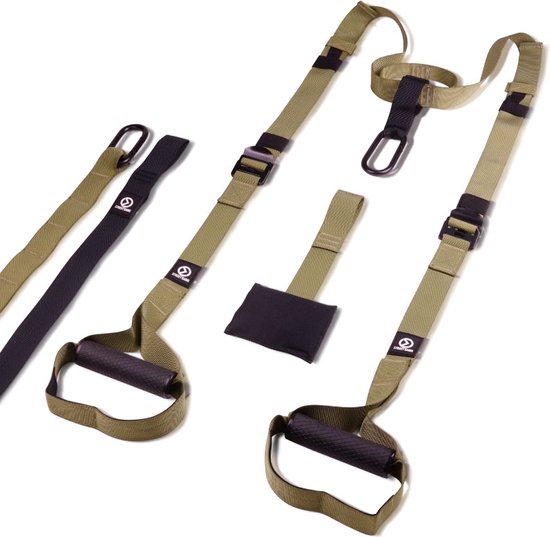 StreetGains® Suspension Trainer PRO – Army Green – Full-Body Training ...