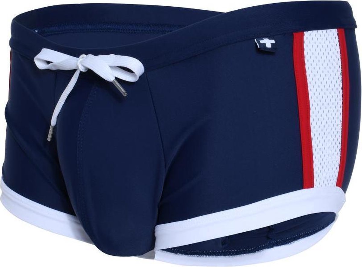 Andrew Christian Impact Mesh Trunk Zwembroek Navy | bol.com