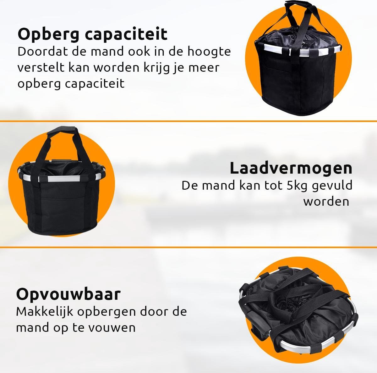 Fietsmand Hond Premium - Hondenfietsmand - Zwart | bol.com