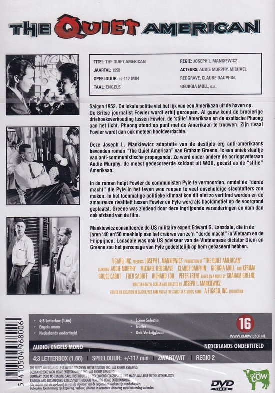 Speelfilm - Quiet American 1958 (Dvd), Fred Sadoff | Dvd's | bol