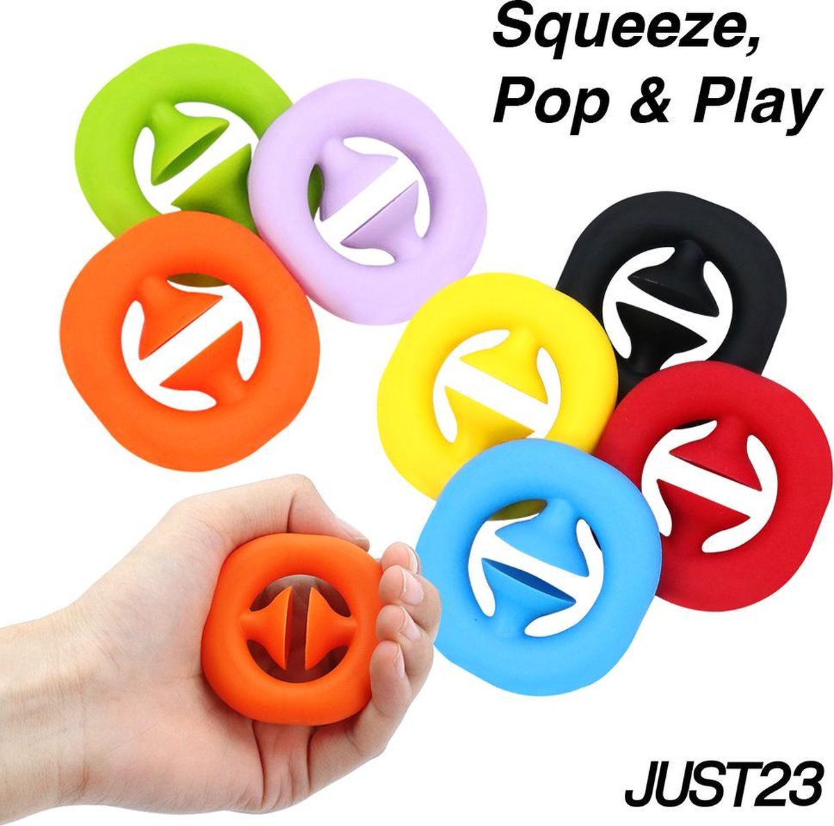 JUST23 Snapperz regenboog - Fidget toys - Snapperz fidget toy - Snapper ...