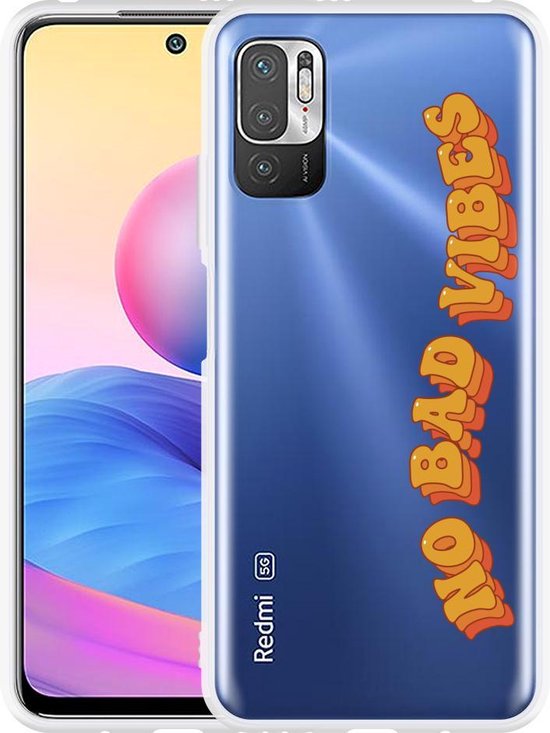 Xiaomi Redmi Note 10 5G Hoesje No Bad Vibes - Designed by Cazy | bol.com