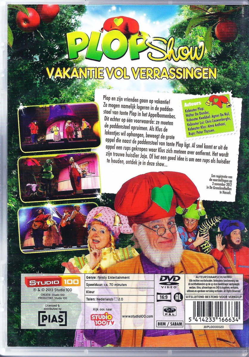 Kabouter Plop Show - Vakantie Vol Verrassingen (Dvd), Peter Thyssen ...
