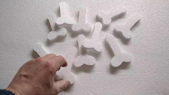 Piepschuim Piemel - piemels - 11 x 6,5 x 1cm - Vrijgezellenfeest ...