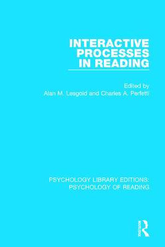 Psychology Library Editions: Psychology of Reading- Interactive ...