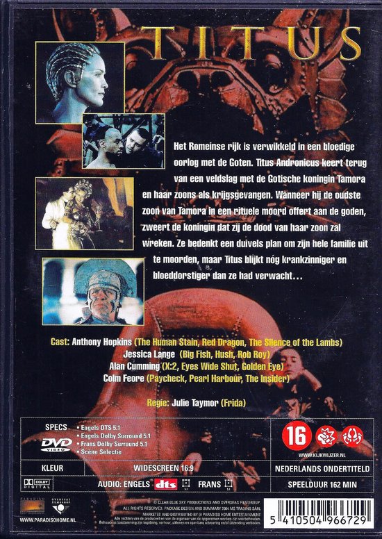 Movie - Titus (Dvd), Jessica Lange | Dvd's | bol