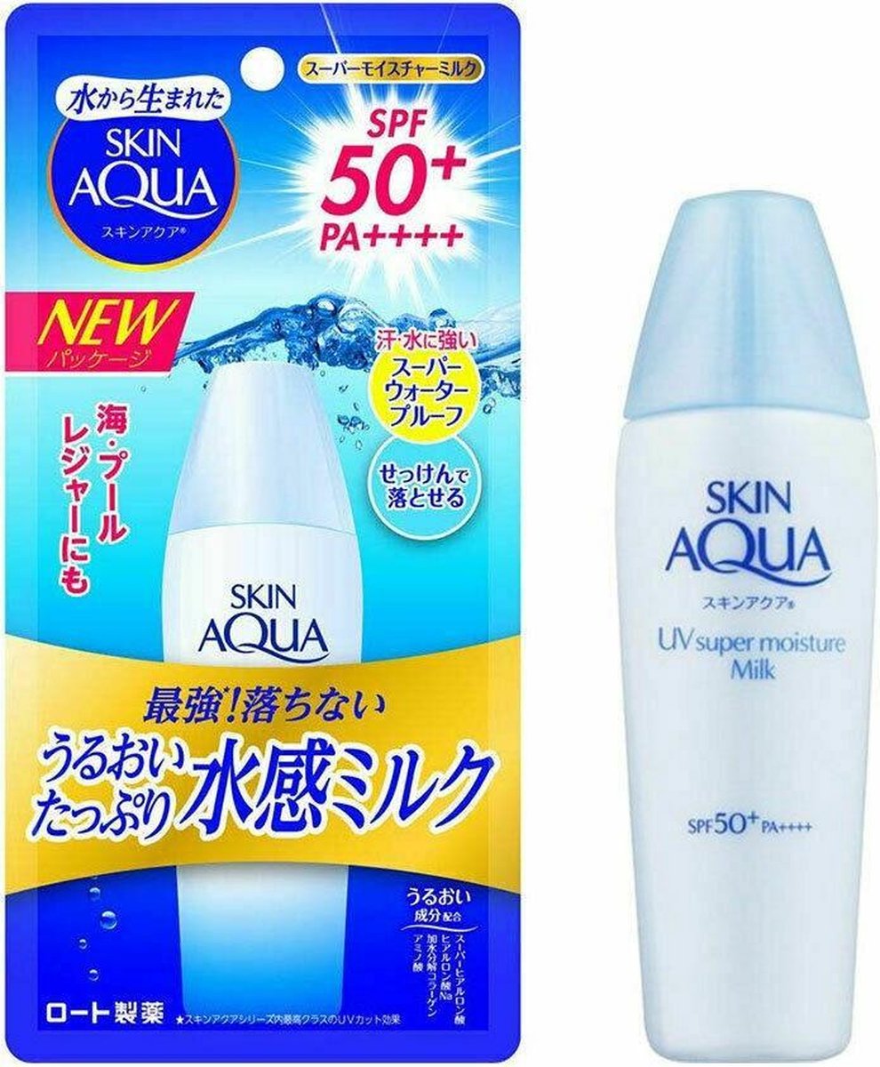 Skin Aqua UV Super Moisture Milk SPF50+ PA++++ 40ml - Japanese Skincare ...
