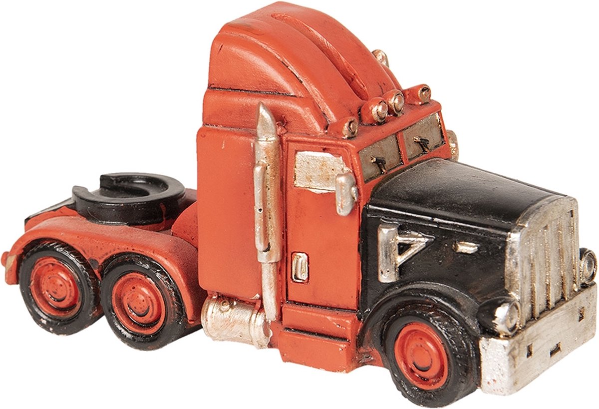Clayre & Eef Spaarpot Auto 15x7x9 cm Rood Kunststof Leuke Spaarpot ...