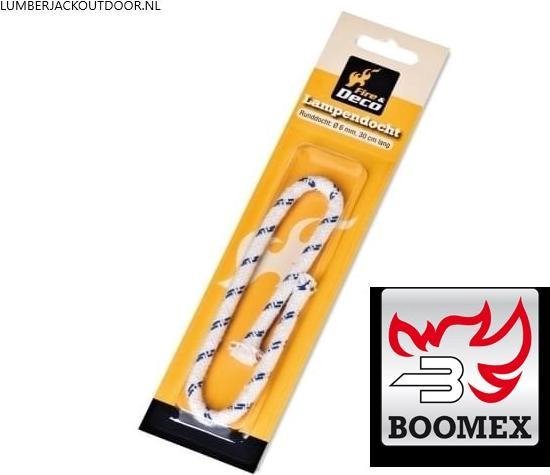 FIRE & DECO lont Ø 6mm 30 cm lang voor o.a. Boomex storm / olie / stal ...