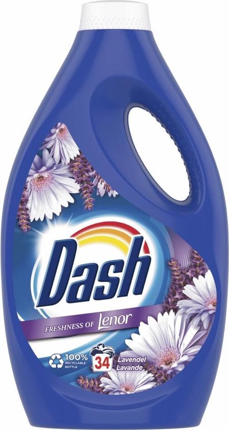 Dash Vloeibaar Wasmiddel Lavendel 1,87 liter -34 wasbeurten | bol.com