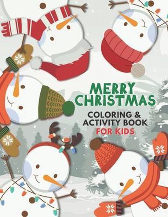 Modern Coloring & Activity Books for Kids- Merry Christmas Coloring and ...