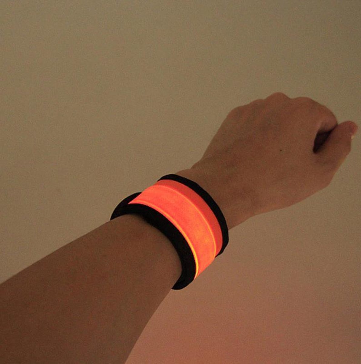 Oranje Hardloop Verlichting LED / Running Light / Sport Armband / Fiets ...