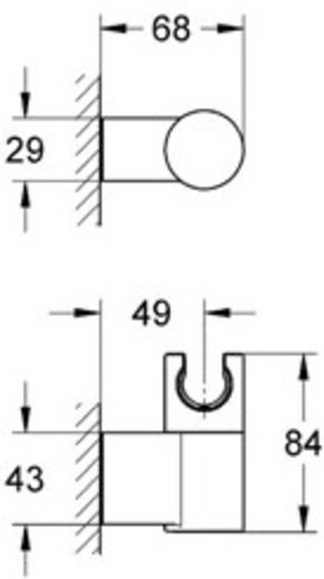 GROHE Rainshower Wandhouder - verstelbaar - chroom - 27055000 | bol.com