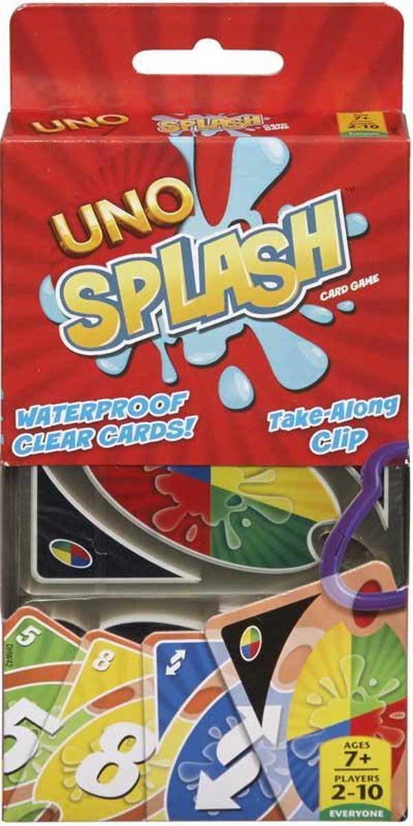UNO Splash - Waterdichte UNO-kaarten met meeneemclip | Games | bol.com
