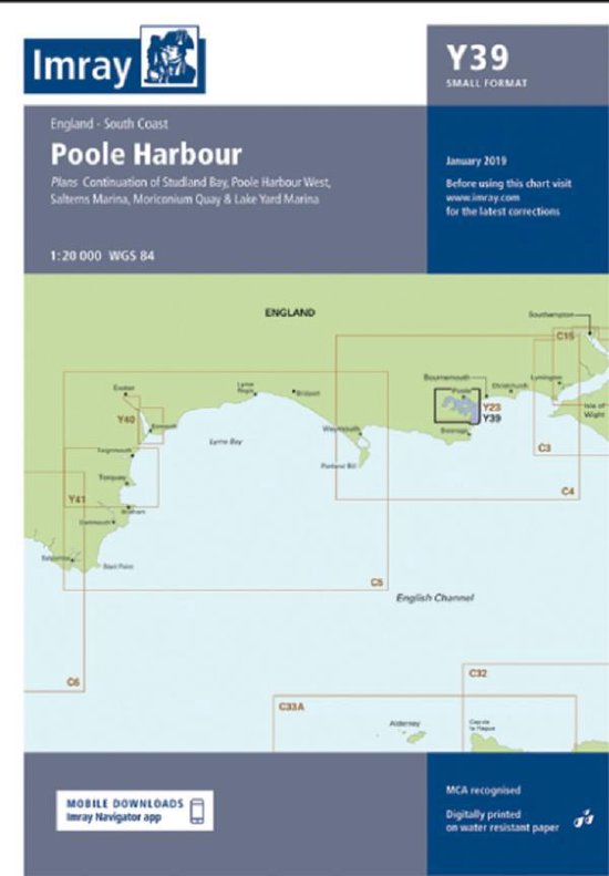 Imray Chart Y7 | 9781846239786 | Imray | Boeken | bol