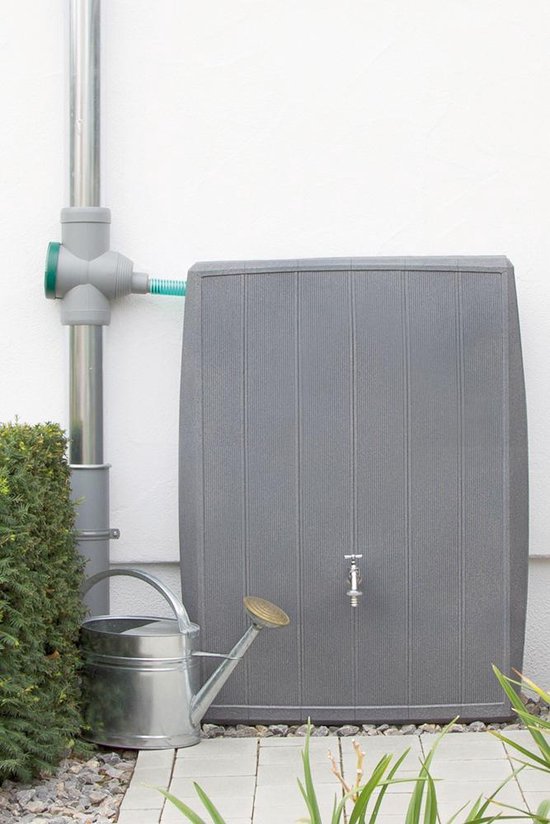 Regenton beton-look 200L | Design regentank | Grijze regenvat in ...