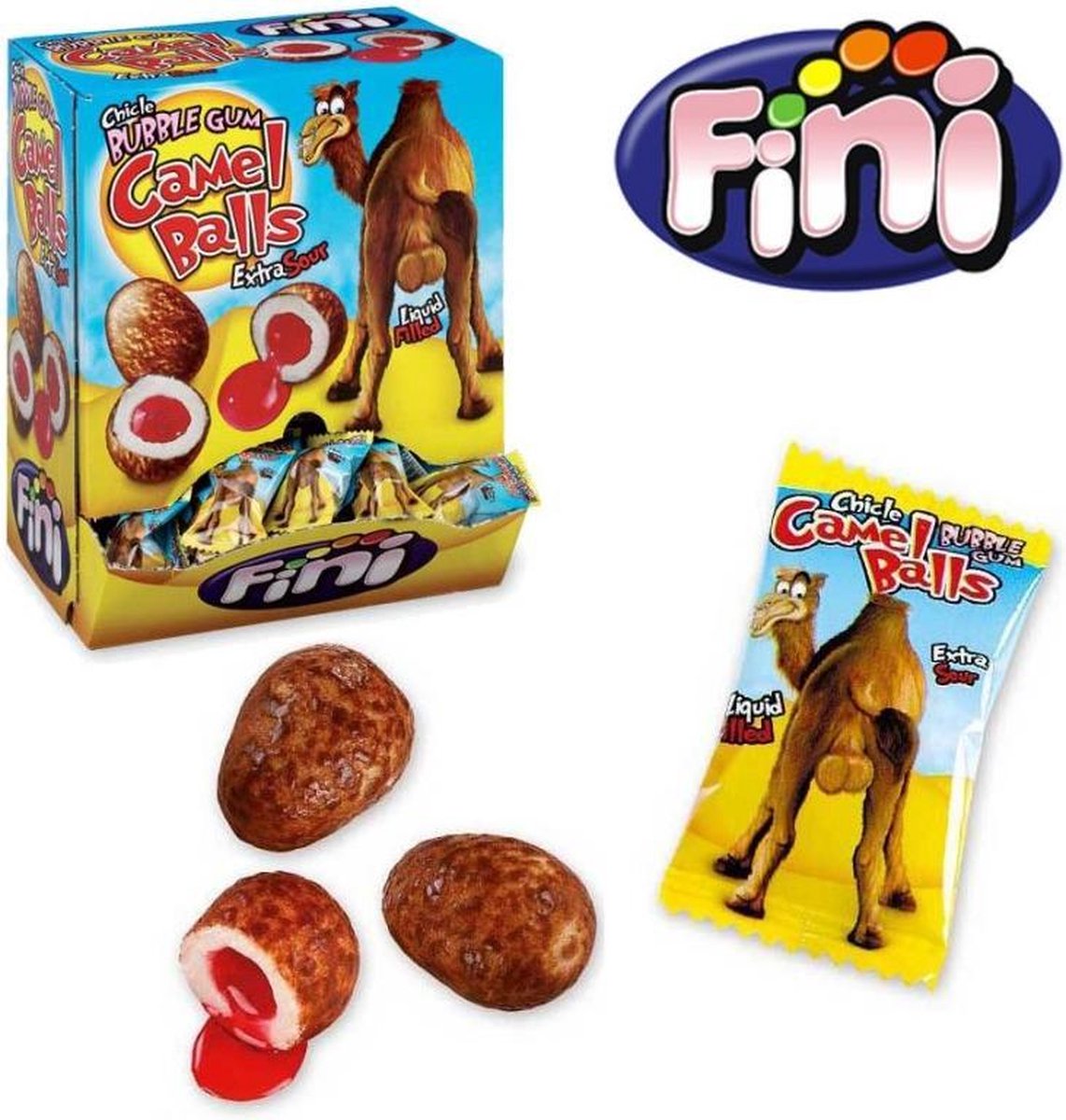 Halal Fini camel balls bubble gums- kameel kauwgomballen-200... | bol