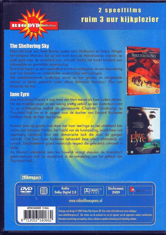 The Sheltering Sky / Jane Eyre (Dvd), John Malkovich | Dvd's | bol