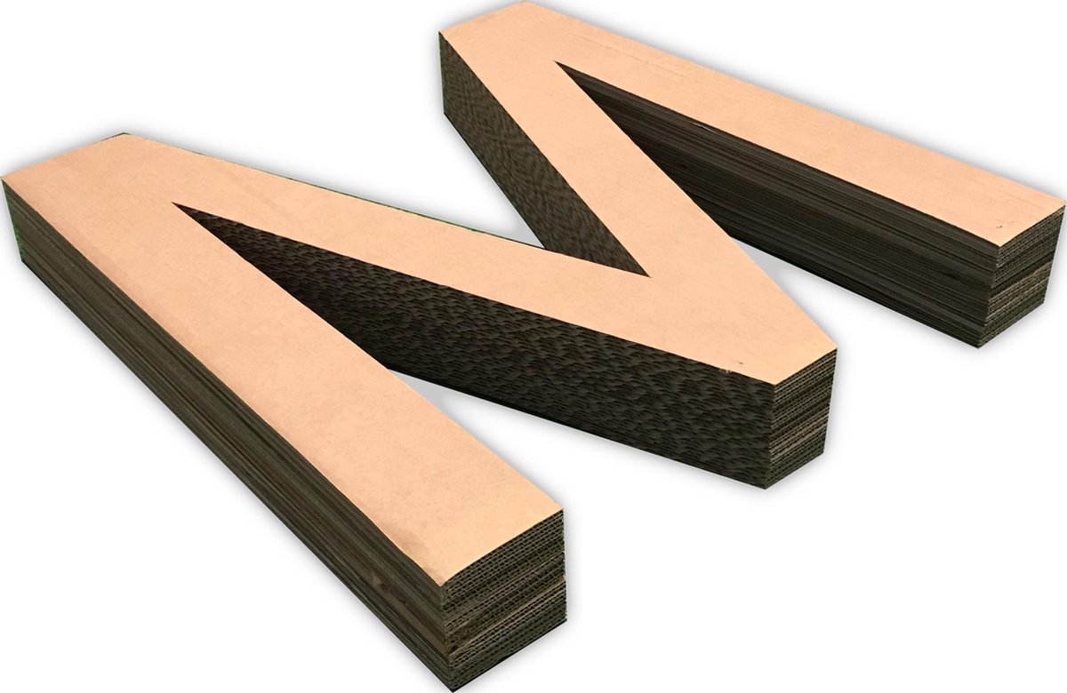 Kartonnen Letter - 20 cm hoog - 7mm dik - Duurzaam Karton - Hobbykarton ...