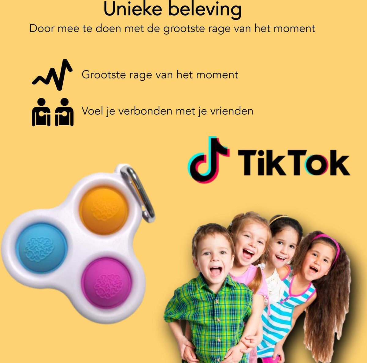 Uniquez Simple Dimple - Simpl Dimpl - Fidget toy - Pop It - Anti Stress ...